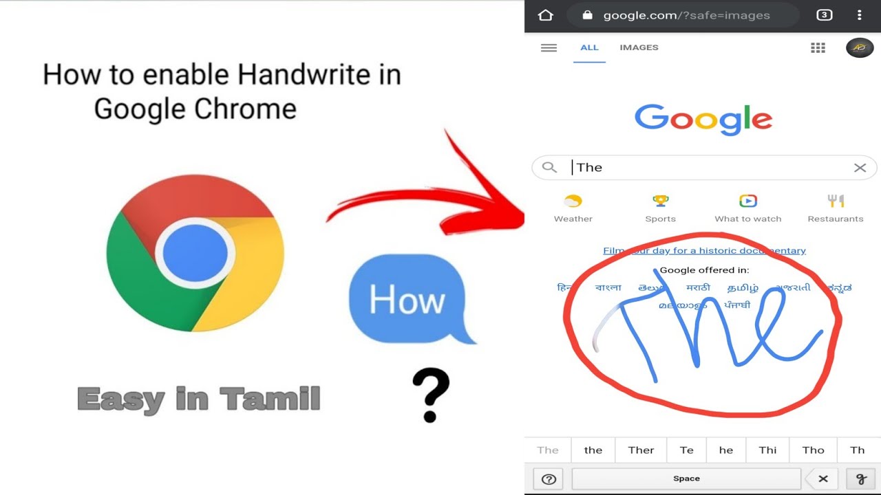 Enable Handwrite in Google Chrome|How to enable Handwrite in Android ...