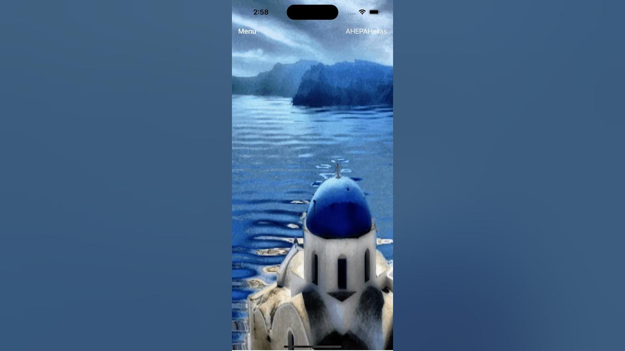 iOS app in Swift and UIKit that i made for the AHEPAHellas in the past - YouTube