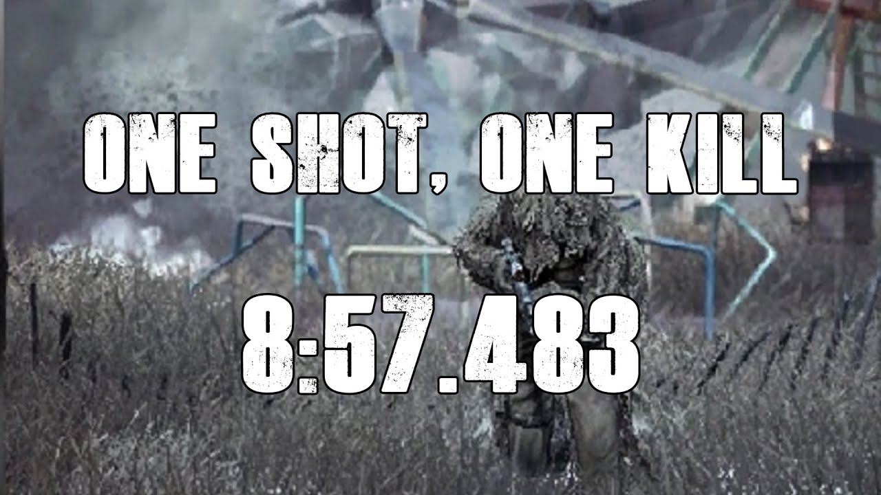 CoD4 - One Shot, One Kill - Speedrun WR 8:57.483 - YouTube