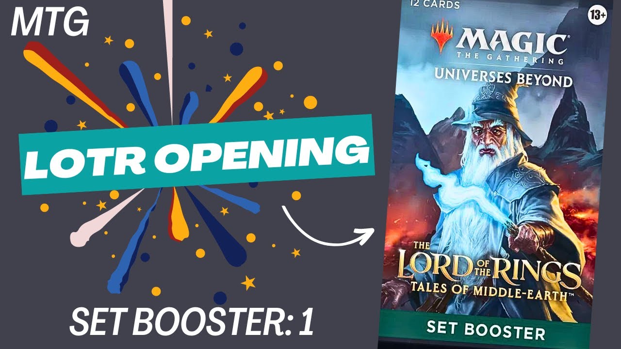Magic the Gathering Booster Pack Opening: Lord of The Rings Set Booster ...
