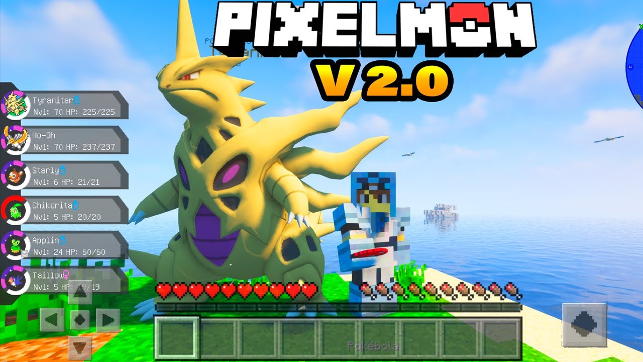 NOVA!! ATUALIZAÇÃO ADDON/MOD DE PIXELMON V2.0 COM POKEMON da 2 GERAÇÃO ...