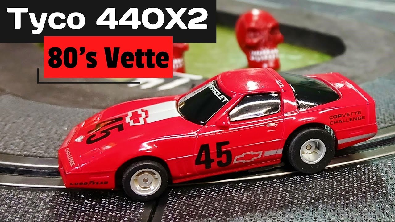 Tyco Magnum 440X2 corvette slot car unboxing & Tune up - YouTube