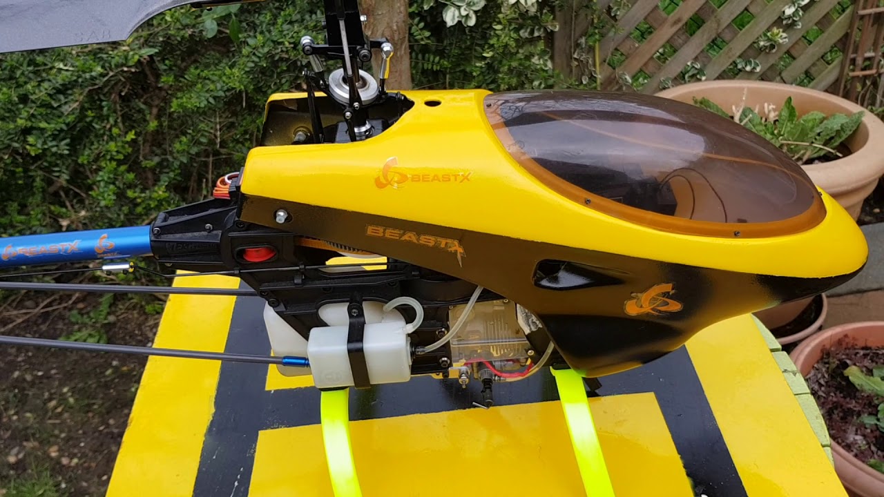 Thunder Tiger raptor 30 50 helicopter flybarless 4-stroke conversion ...