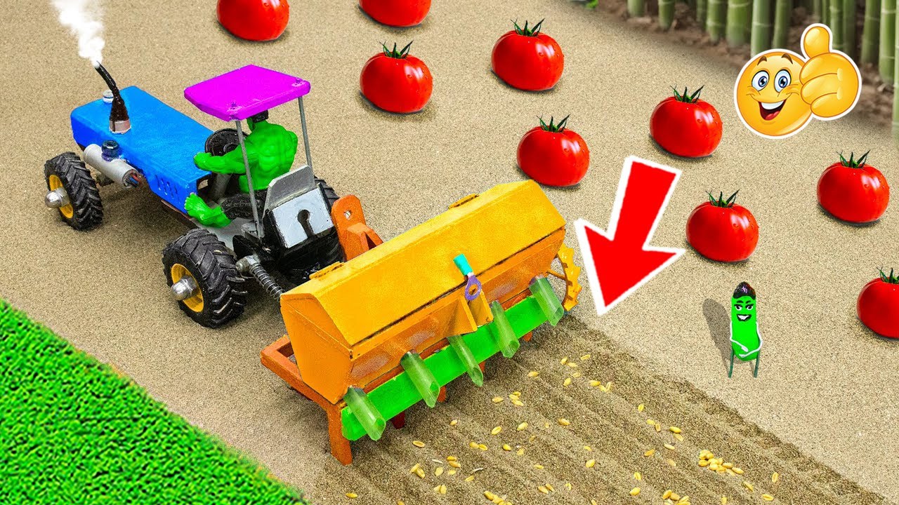 Crafting a Mini Plough Machine for Your Garden with a DIY Tractor ...