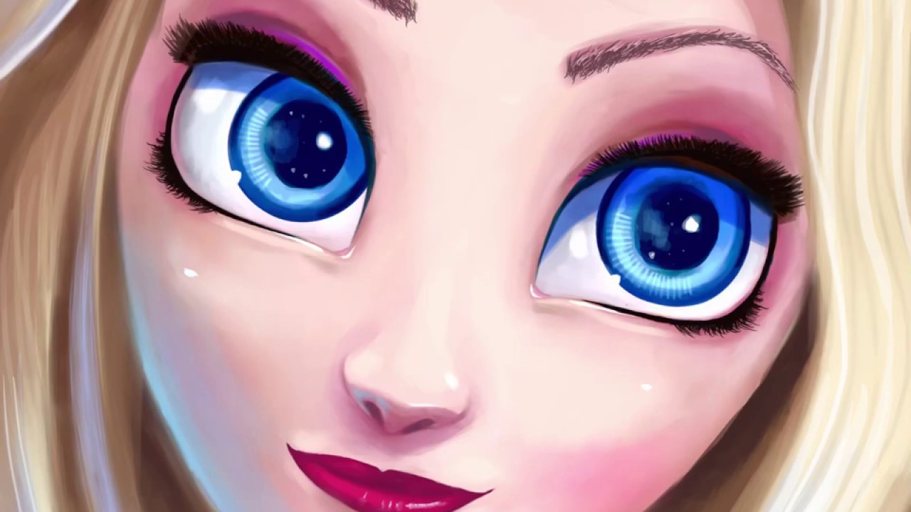 How to paint Elsa from Frozen 2 - YouTube