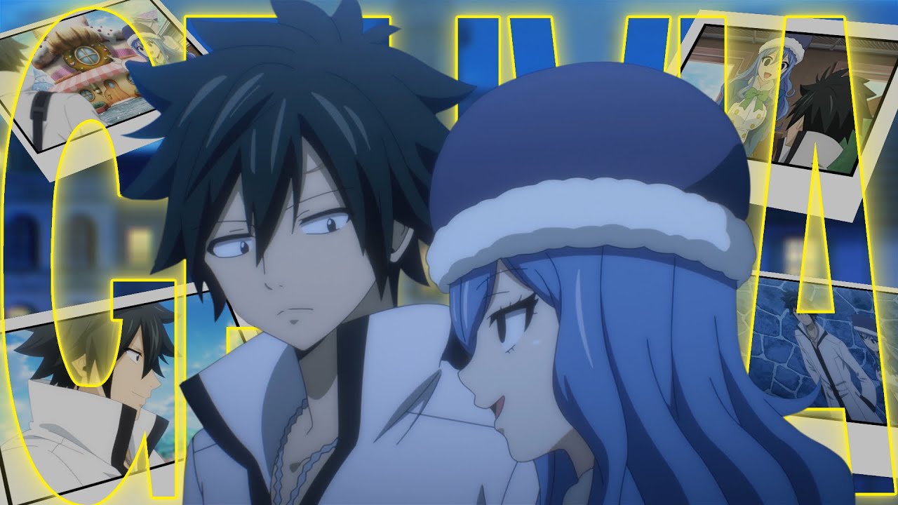 Gruvia and Nalu teased yet again in Fairy Tail - YouTube