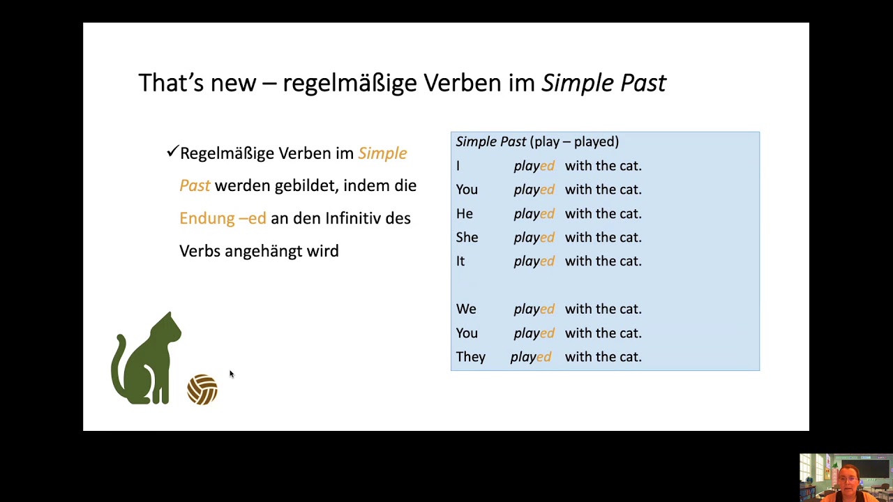 The Simple Past - Die einfache Vergangenheit - YouTube