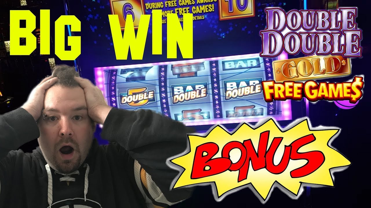 DOUBLE DOUBLE GOLD FREE GAMES BONUS BIG WIN $15.00/SPIN Slot Machine ...