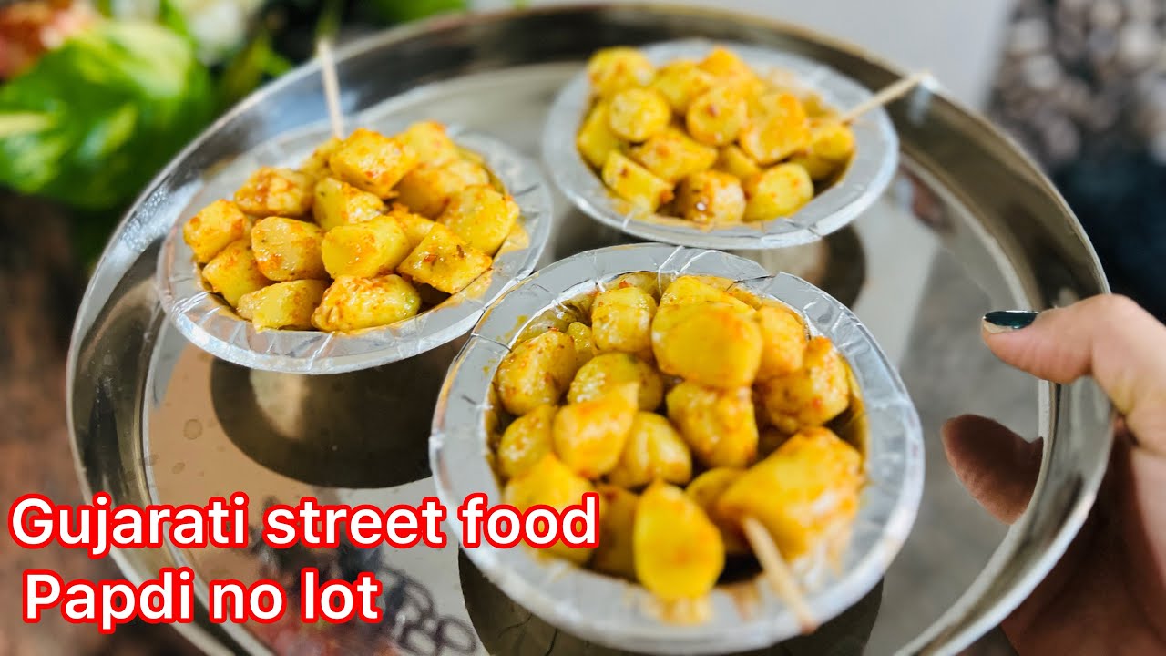 Papdi no lot Recipe/ Street food Recipe/ Khichu Recipe - YouTube