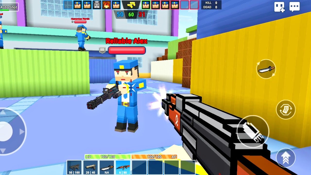 Cops N Robbers - 3D Pixel Craft Gun Shooting Games _ Android Gameplay ...