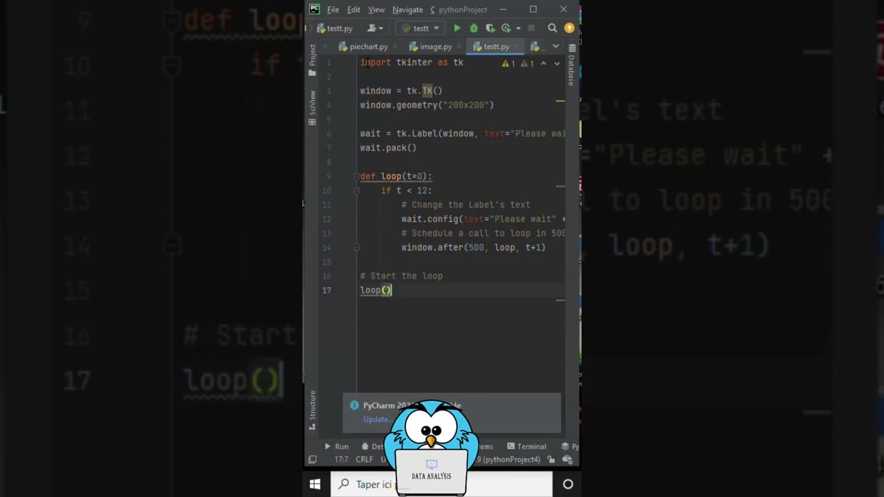 Make A Simple Please Wait Animation Using Python Tkinter shorts Make A Simple Please Wait Animation Using Python Tkinter shorts