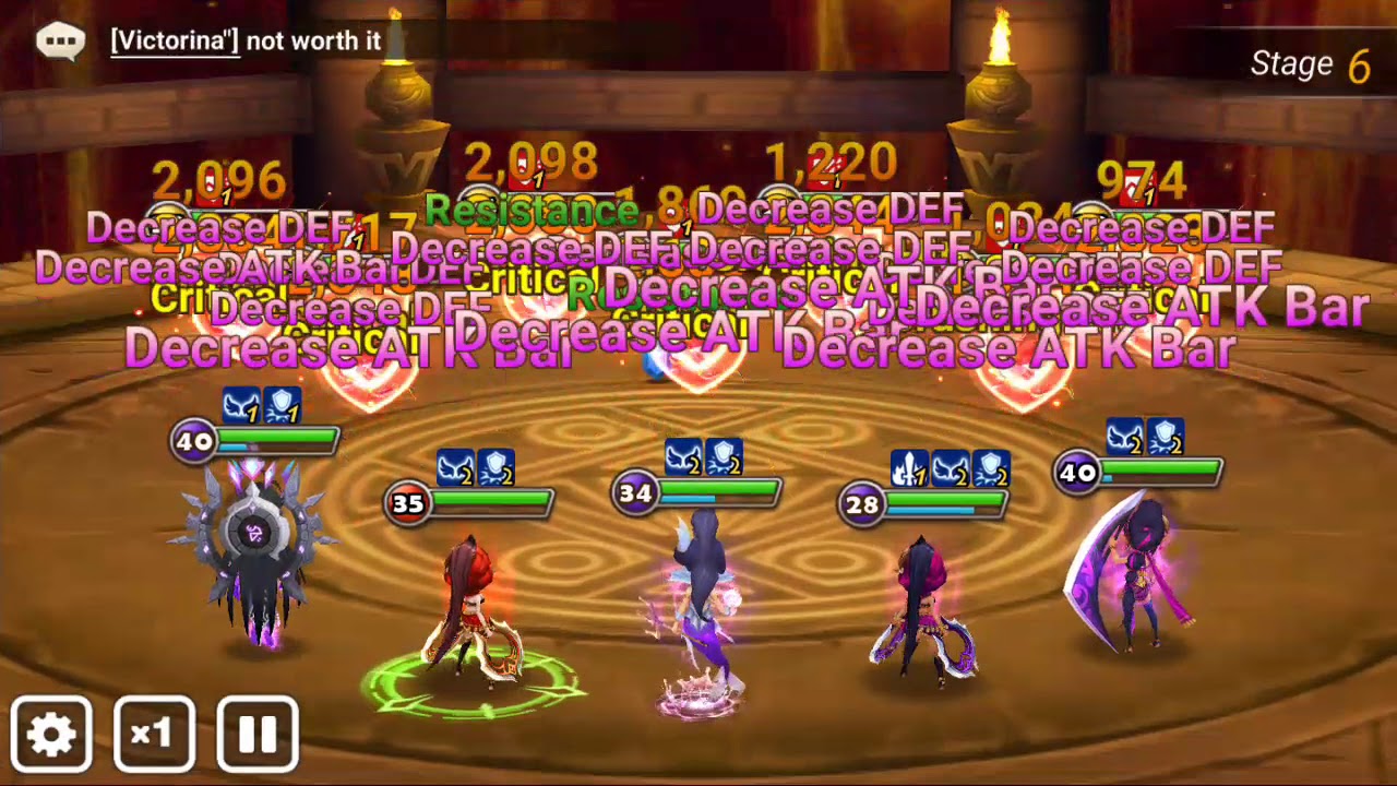 Summoners War - Dark Chakram / Boomerang with Fire Chakram Dancers ...