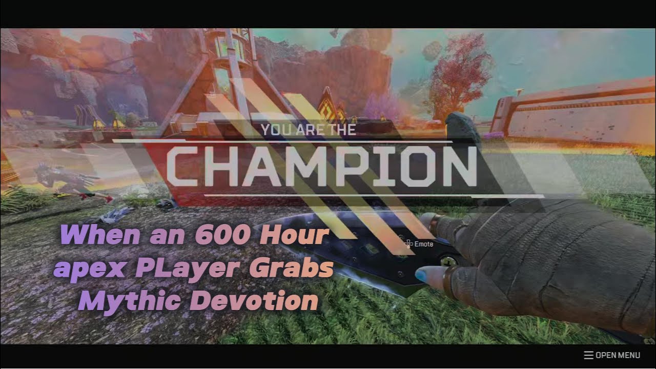 When An 600 Hour Apex Player Grabs Mythic Devotion - YouTube