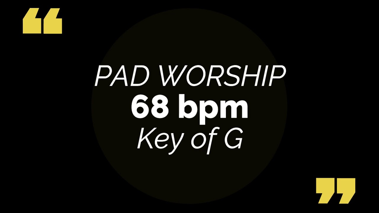 Pad worship 68 bpm G - YouTube