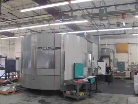 DMG DMC-160U Machining center - 5 axis - YouTube