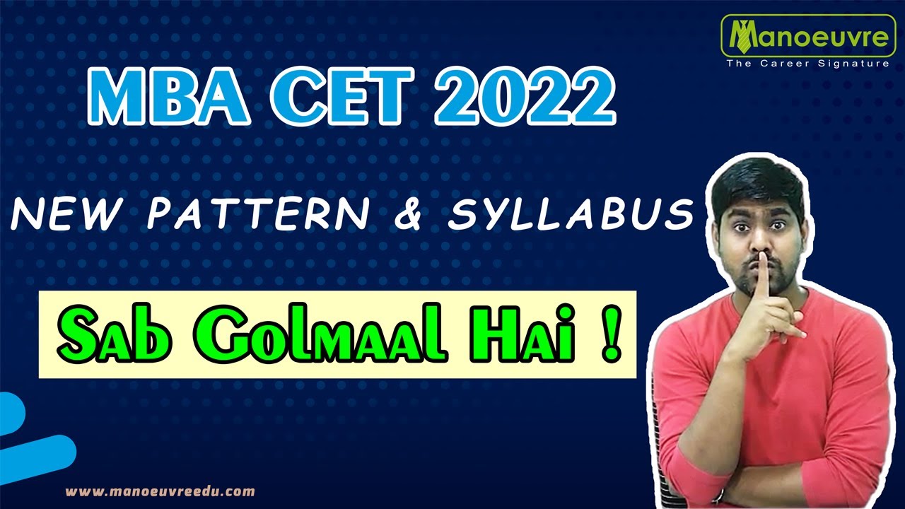 MBA CET 2022 | New Paper Pattern & Syllabus | SAB GOLMAAL HAI!!! Must ...