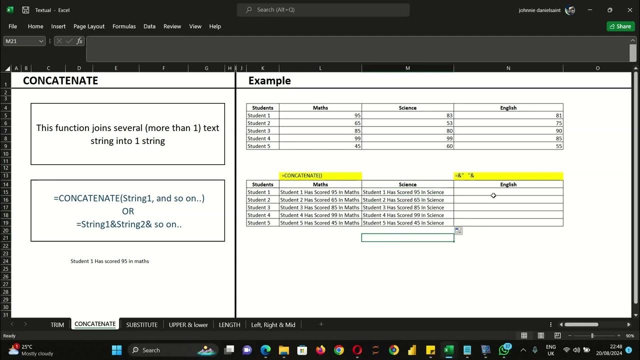 How to Use Excel Text Functions Like a Pro: A Step-by-Step Guide - YouTube