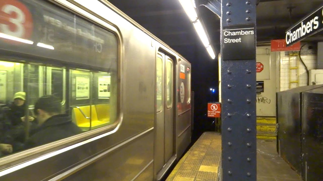 NYC Subway Fastrack: Rector Street-bound R62 (3) Train Entering ...