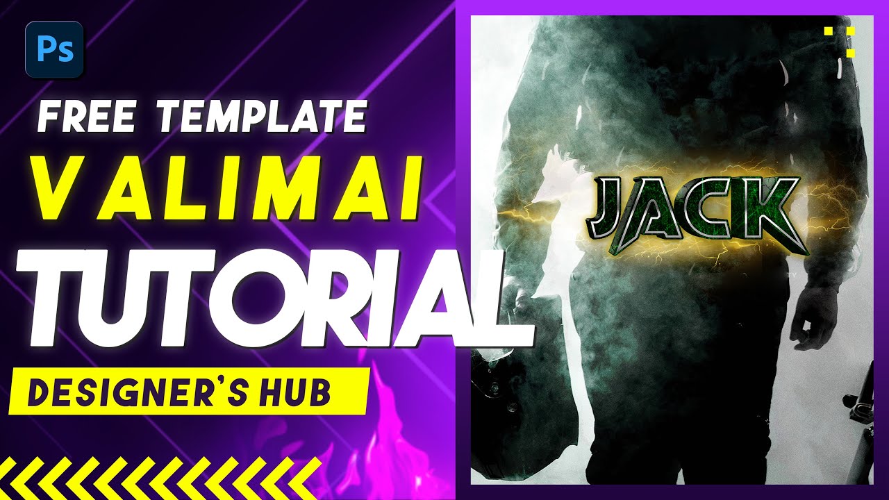 Valimai Title Template Edit | Free Download | Photoshop - YouTube
