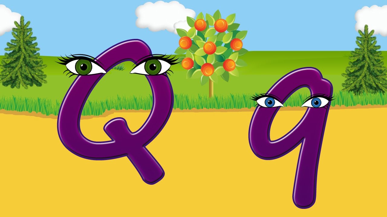 #ABC learning letter Q, guess the words from letter Q for kids - YouTube