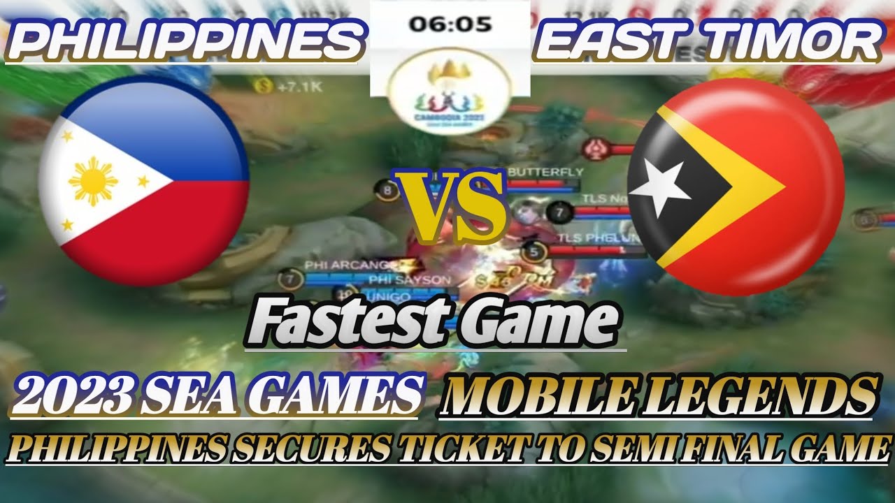 FASTEST GAME in SEA GAMES | PHILIPPINES vs EAST TIMOR - YouTube