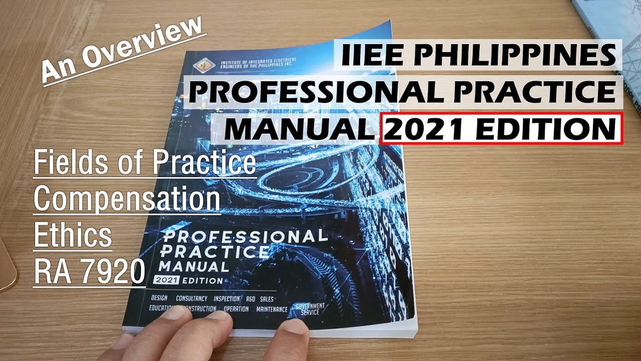 [CC] IIEE Professional Practice Manual 2021 Edition- An Overview - YouTube
