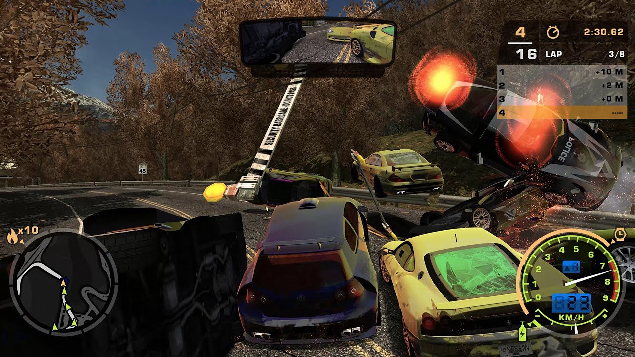 NFS Most Wanted REDUX V3 - Volkswagen Golf R32 VS 15 Opponents + Max ...