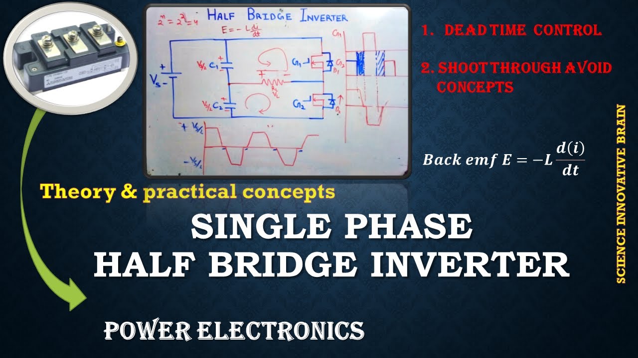 what is Half Bridge Inverter : Circuit diagram & its working - YouTube