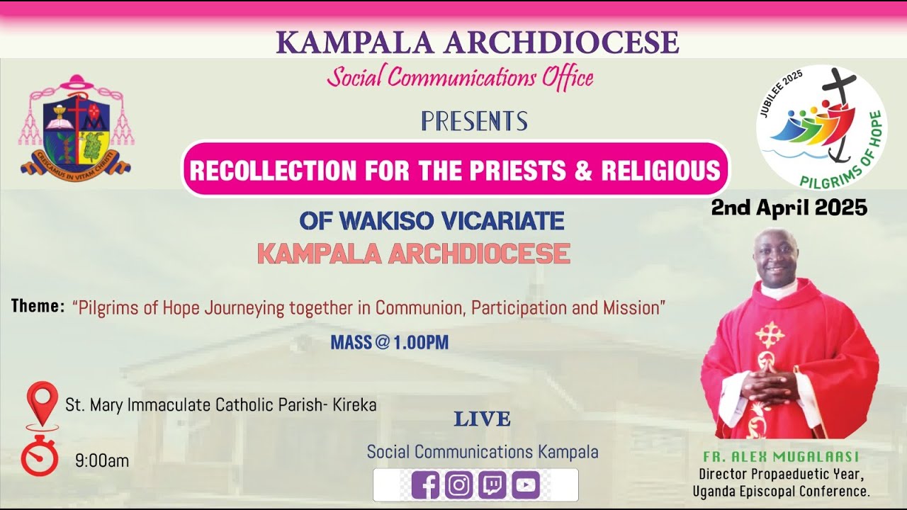 RECOLLECTION FOR THE PRIESTS AND RELIGIOUS OF WAKISO VICARIATE. - YouTube