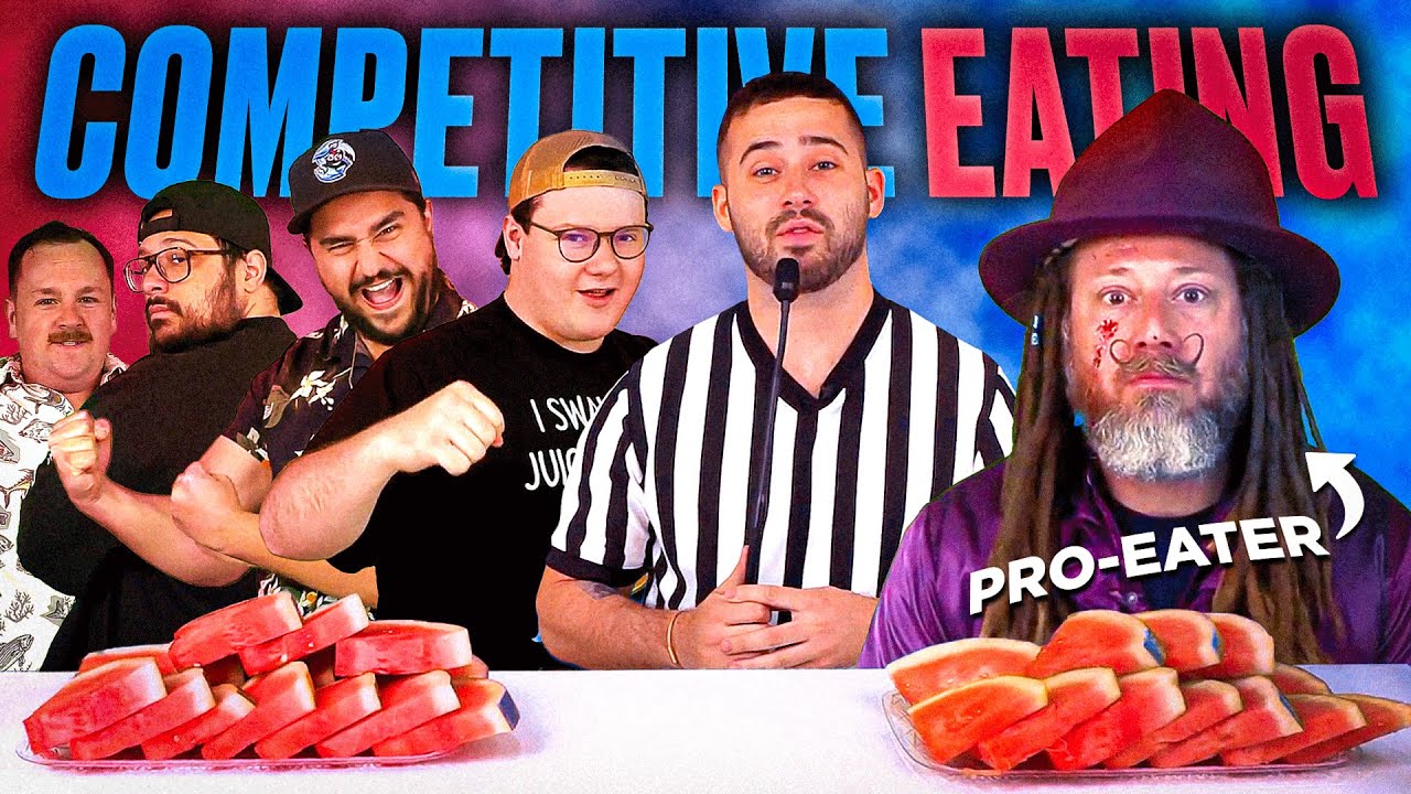 We Challenged A Competitive Eater! - YouTube