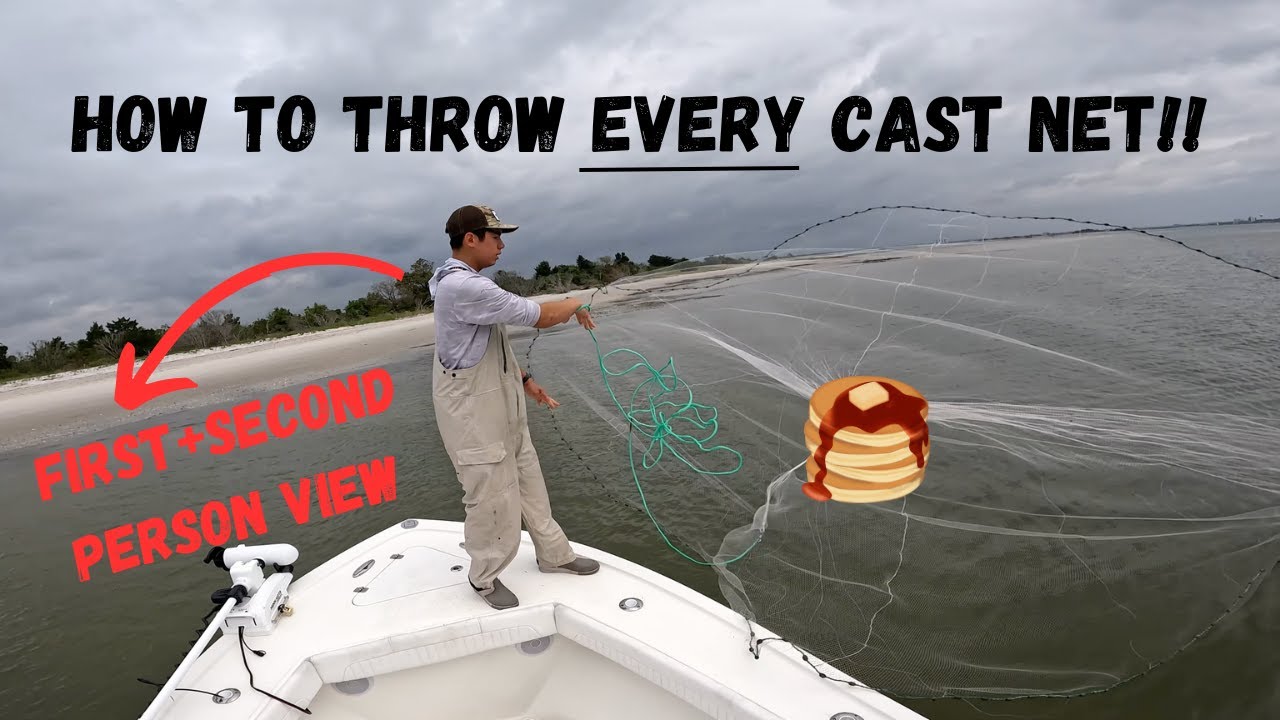 How to Throw Every Cast Net From 4-12ft! Pro Tips + First & Second ...