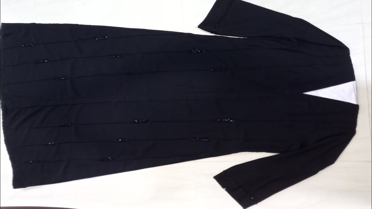 Normal Design Black Abaya Cutting and Stitching - YouTube