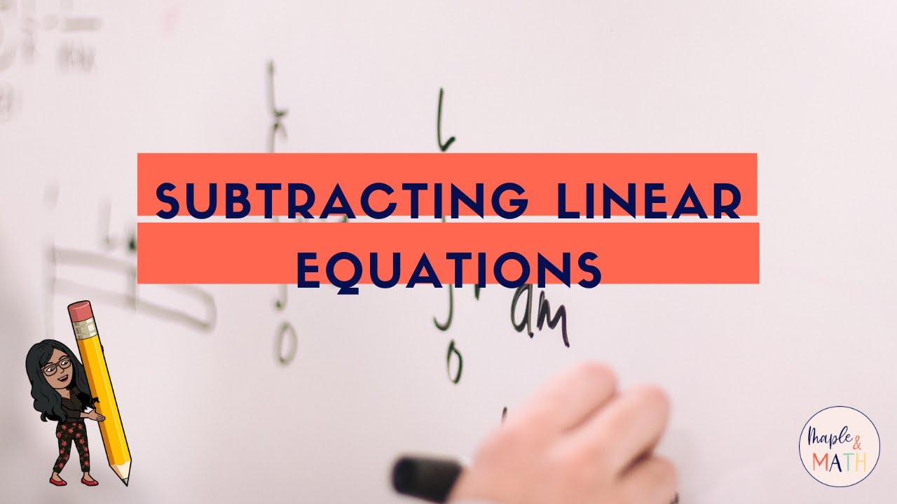 Subtracting Linear Equations - YouTube