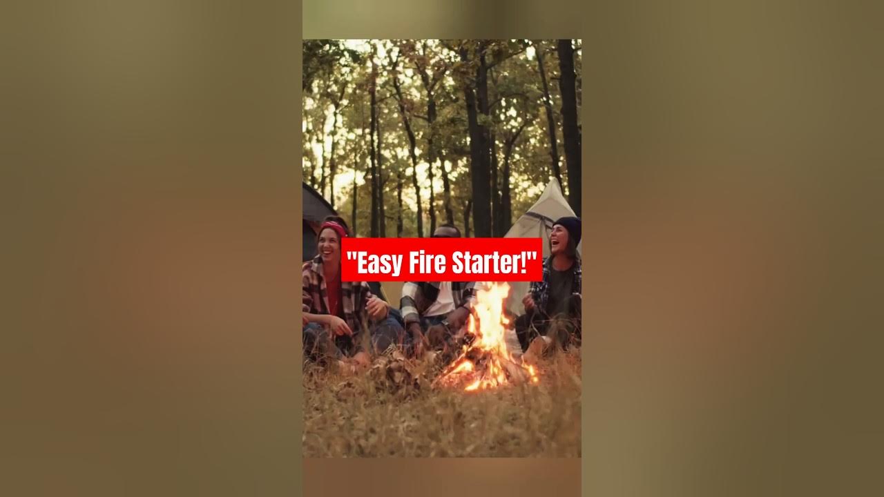 Quick & Simple Charcoal Puck Campfire Hack! - YouTube