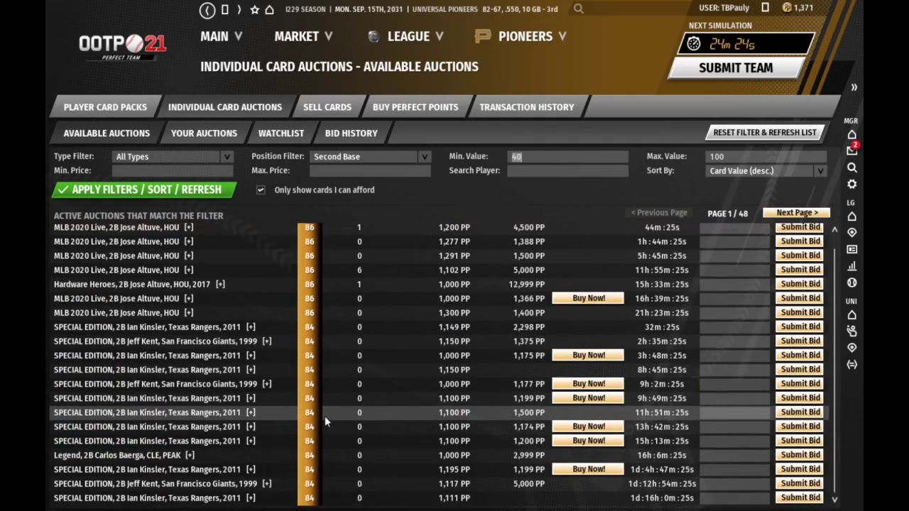 OOTP Perfect Team, Part 31: One Last Push - YouTube