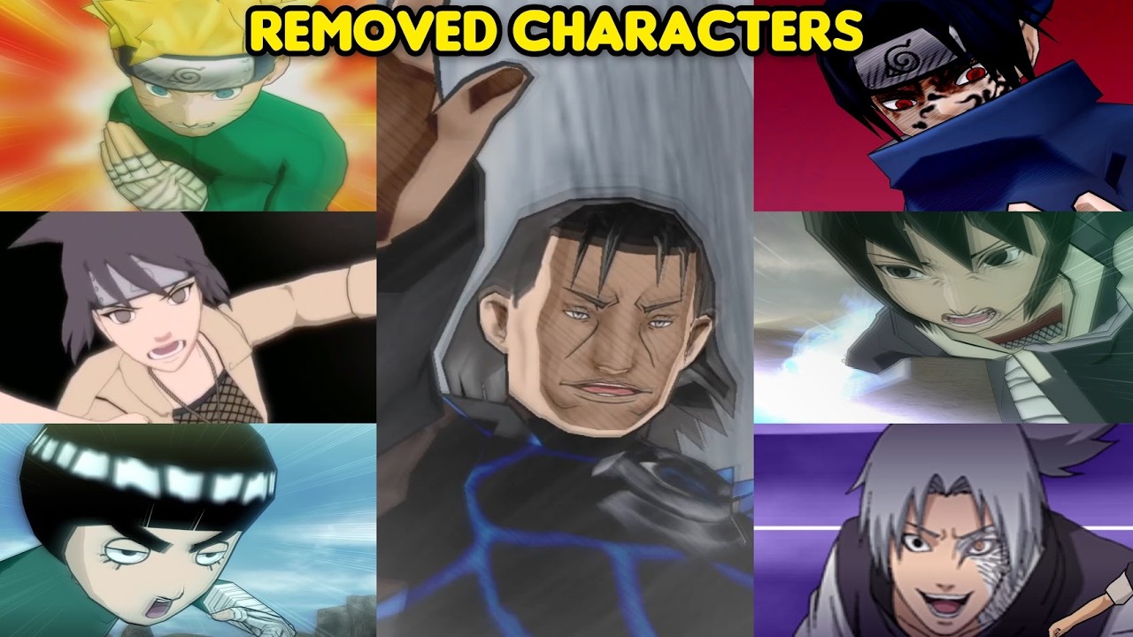 All Removed Characters From Naruto Ultimate Ninja Games (All Unused ...