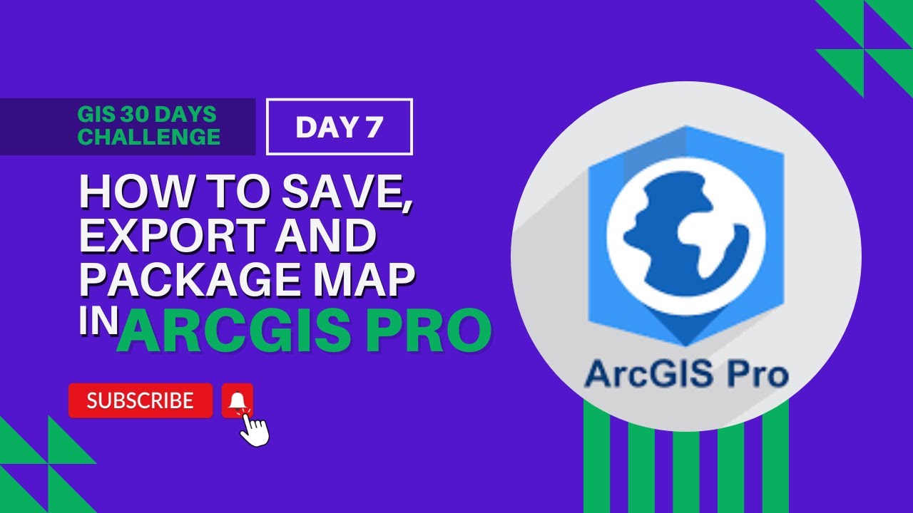 How to Save, Export and Package Map in ArcGIS Pro - YouTube
