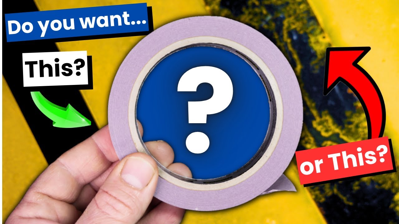 Which masking tape is the BEST for modelling? - YouTube