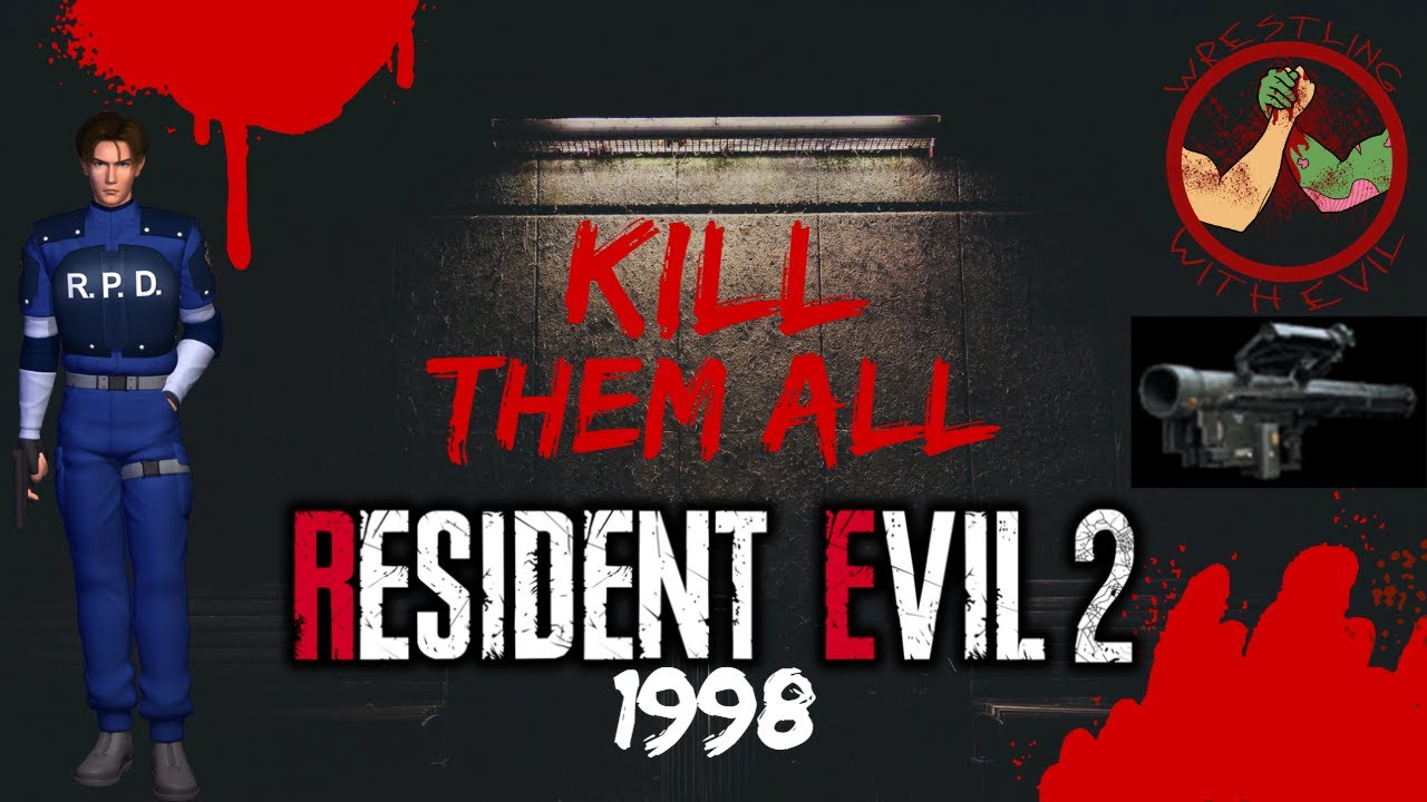 Resident Evil 2 1998 Leon A Unlimited Machine Gun Run (Max The Machine ...