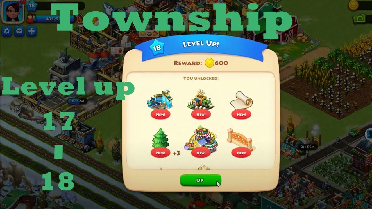 Township Level up 17 - 18 HD gameplay walkthrough | unlock paper, tree ...
