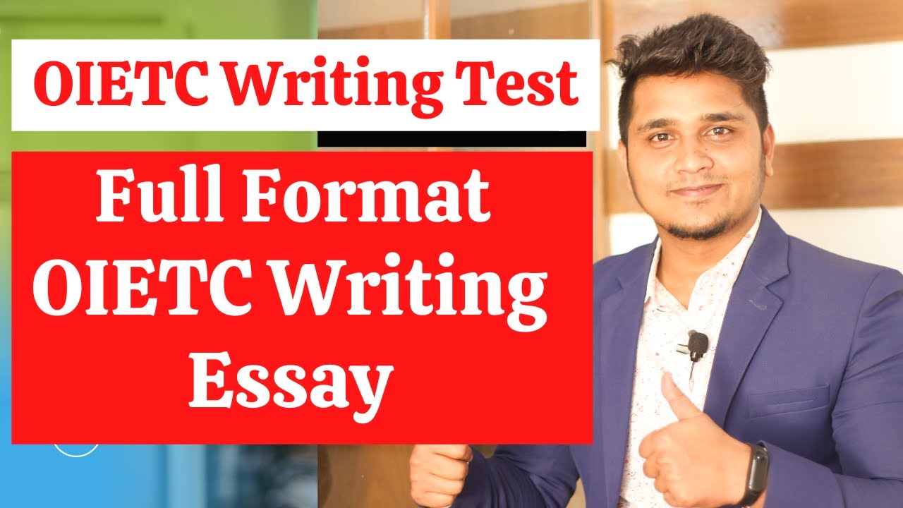 OIETC Writing Test | Full Format For Essay Writing | OIETC Writing ...