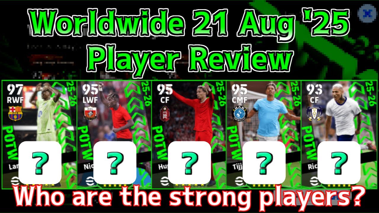 POTW Worldwide 21 Aug '25 Player Review │ eFootball Mobile 2026 - YouTube