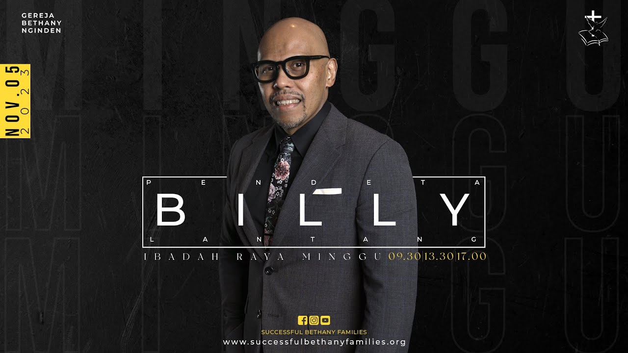 Ibadah Raya - Gereja Bethany Nginden - Pdt. Billy Lantang - YouTube