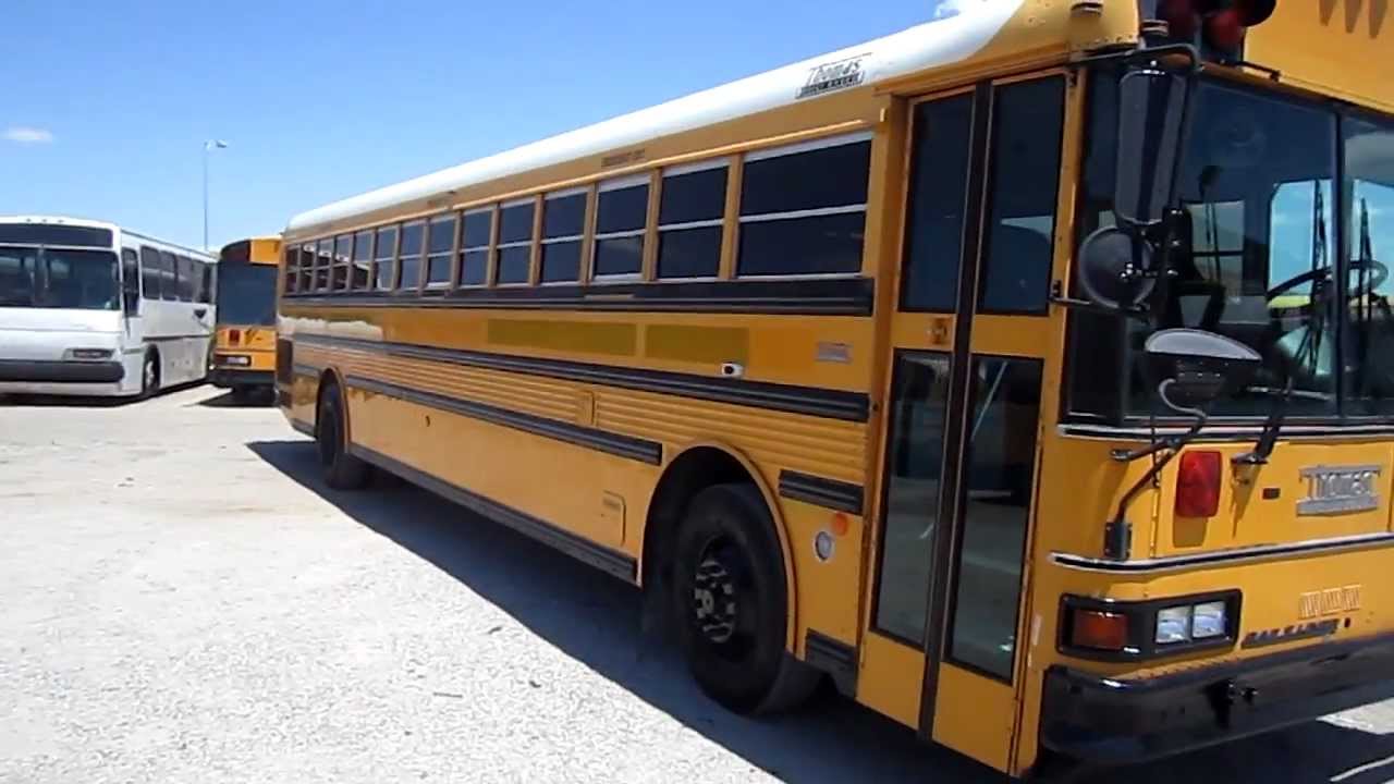 1998 thomas 40 foot rear engine school bus sales - YouTube