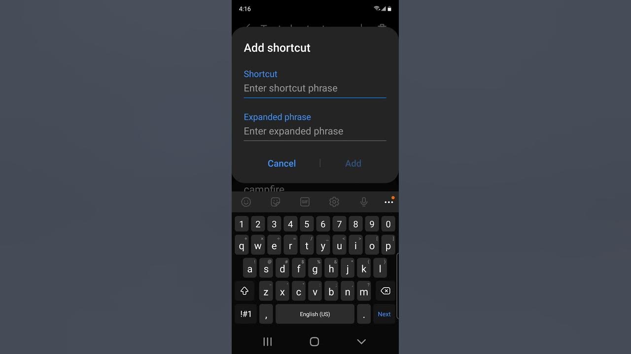 How To Set Up Text Shortcuts on an Android Device - YouTube