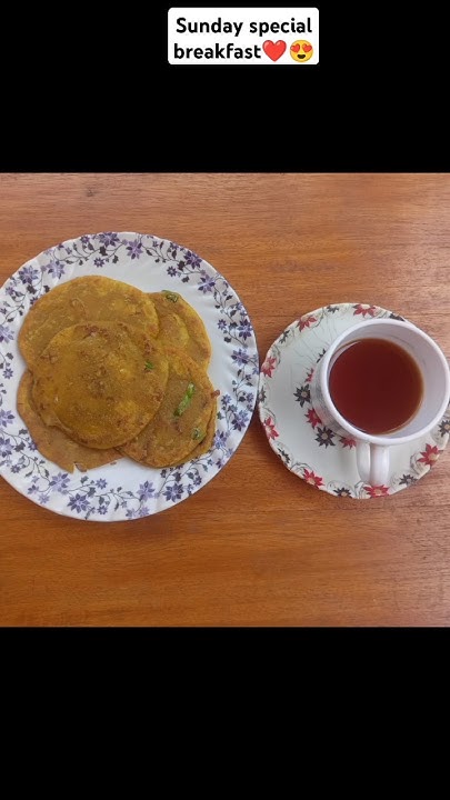 Mini Aloo Porota With Chaa😋 ️😍 Shorts Ytshorts Breakfast Food Trending Viralshorts Youtube