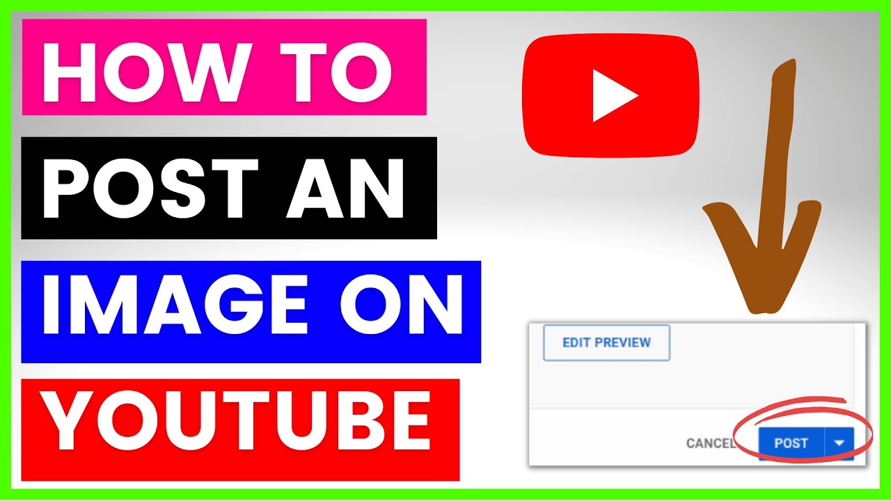 How To Post An Image On Your YouTube Channel? [in 2025] - YouTube