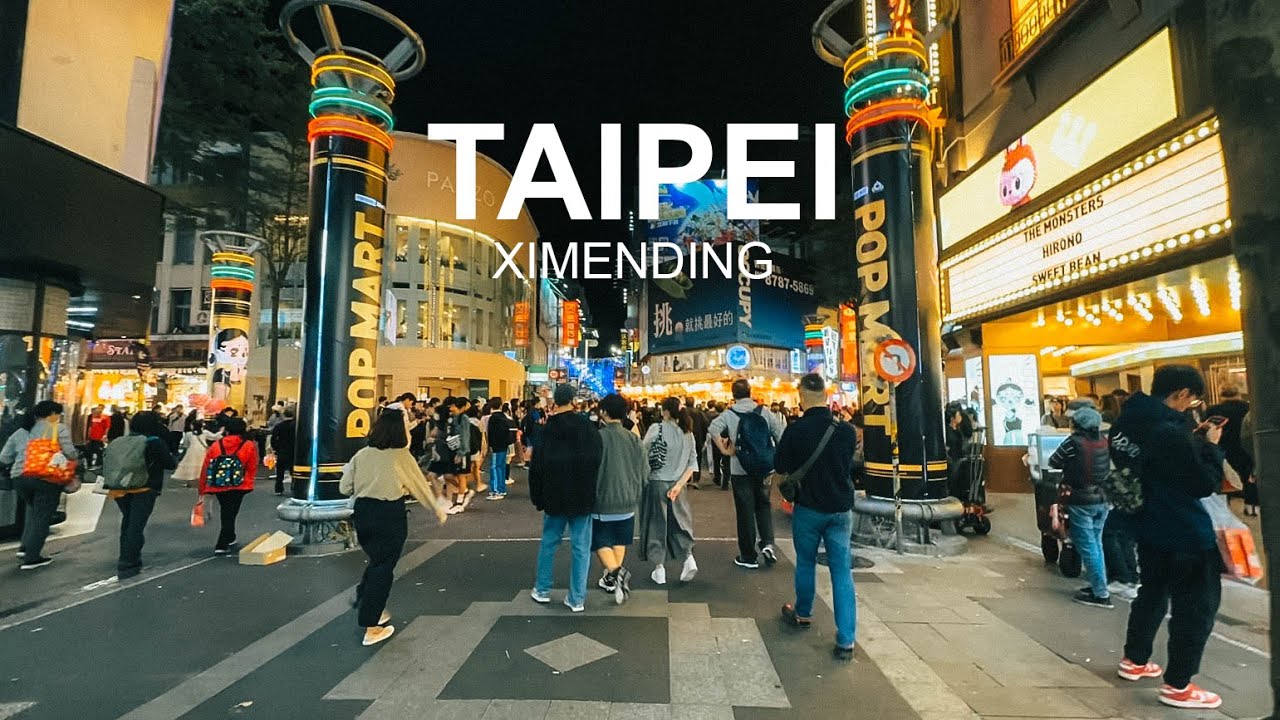 Night Walk in Taipei Ximending - Taiwan Walking Tour｜4K HDR - YouTube