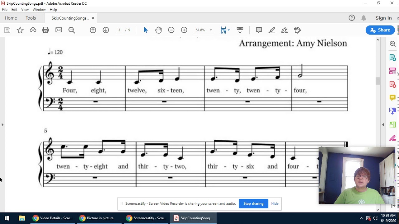 Skip Counting Song by 4 Song - YouTube