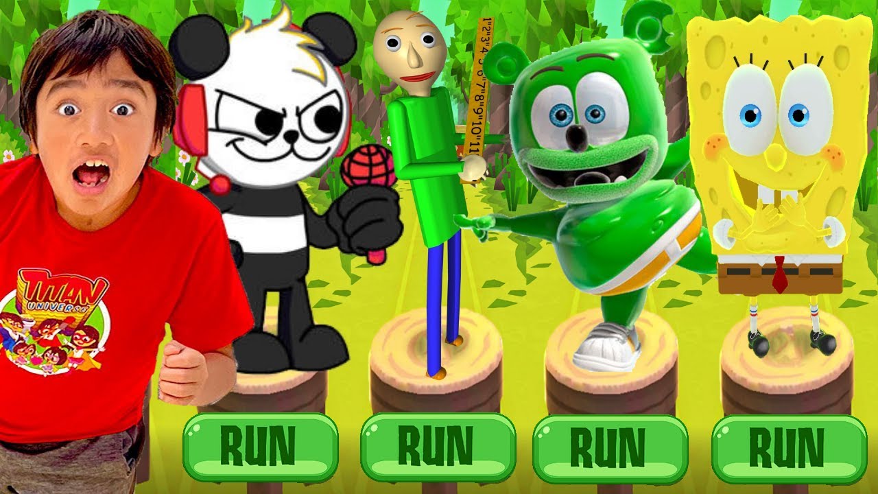 Tag with Combo Panda vs Baldi's Basics Run vs Gummy Bear vs Spongebob ...